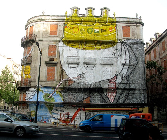 Massive Graffiti Art by Os Gemeos and Blu | Amusing Planet